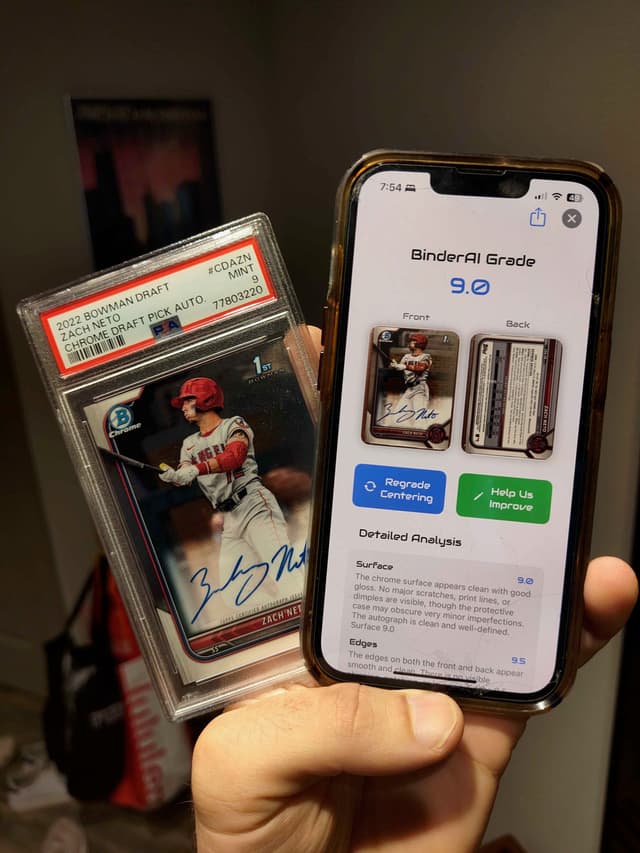 BinderAI - AI Card Scanner & Grading App | Sports Card Scanner